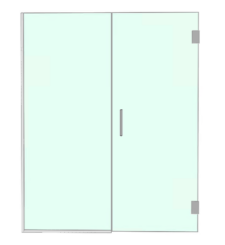 Frameless swing door 57 3/4" - 58 1/2"W x 72 | Samson Glass