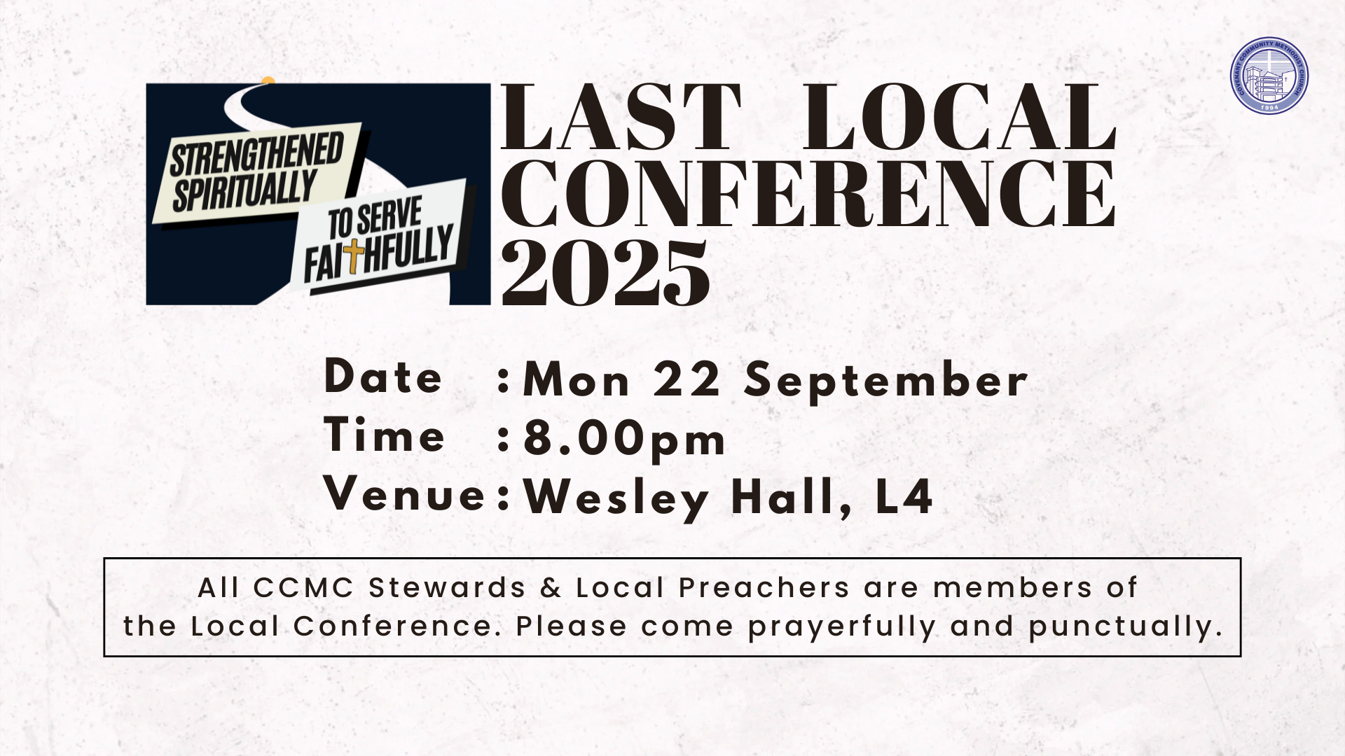 CCMC Last Local Conference 2025 | CCMC Website