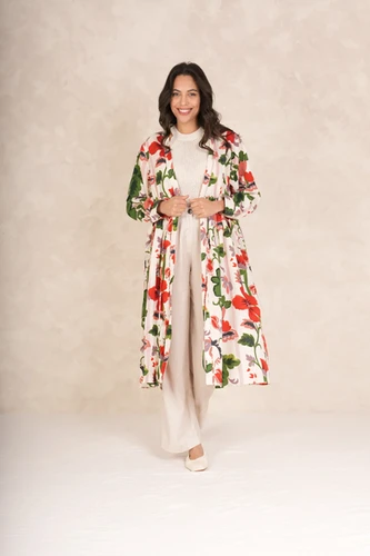 POPPY RED DUSTER JACKET | Herbyjacks