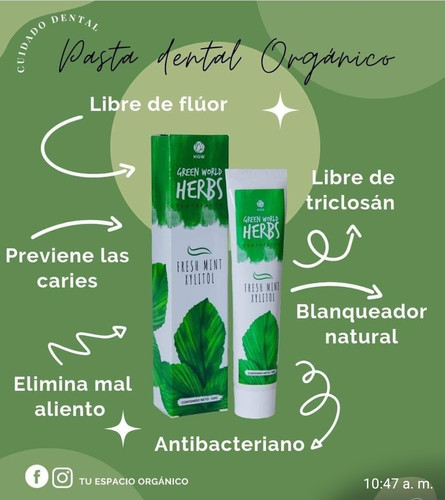 Pasta dental natural herb toothpaste | Maes Cosmetics