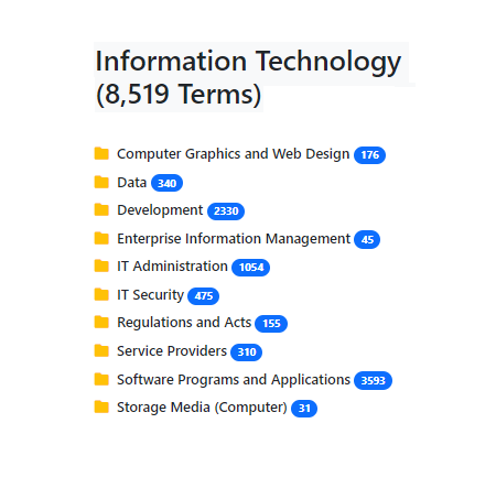 Information Technology Taxonomy