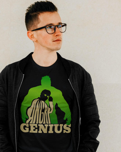 Shop Incredible Hulk T-shirt: Angry Genius | Attitude Collections