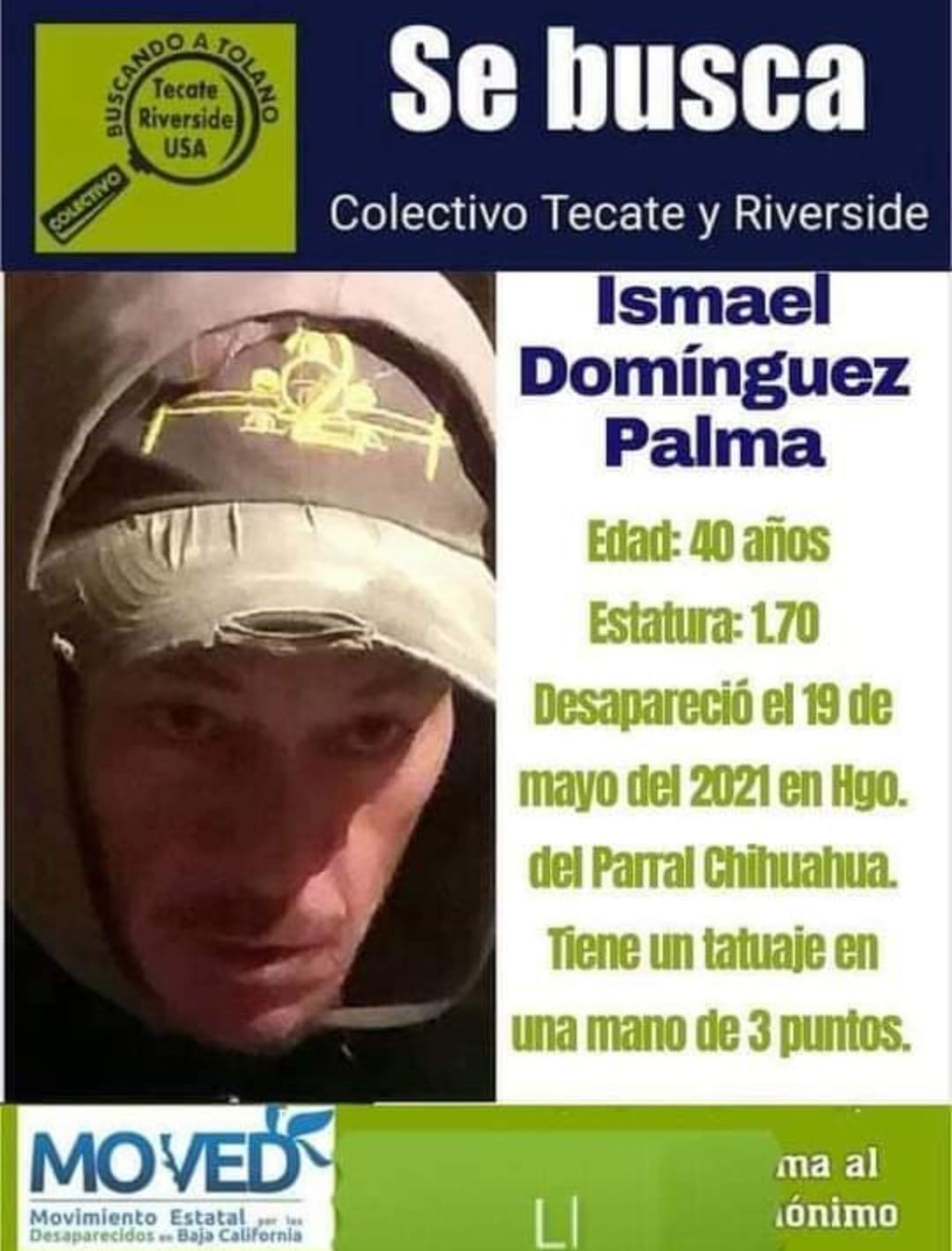 Dos años de la desaparición de Ismael Domínguez Palma