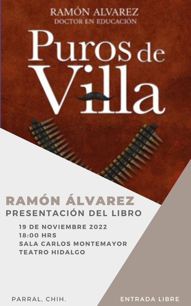 Este sábado la presentación del libro “Puros de Villa”