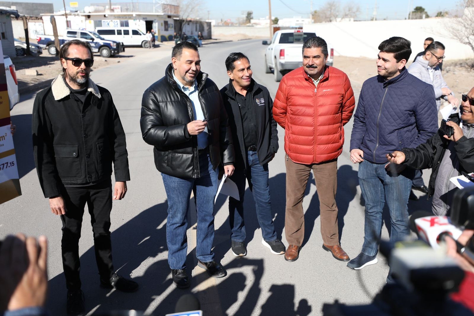Entregan Cruz Pérez obras de repavimentación de la calle Parral