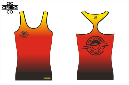 Womens running singlet | North Coast Tri Club