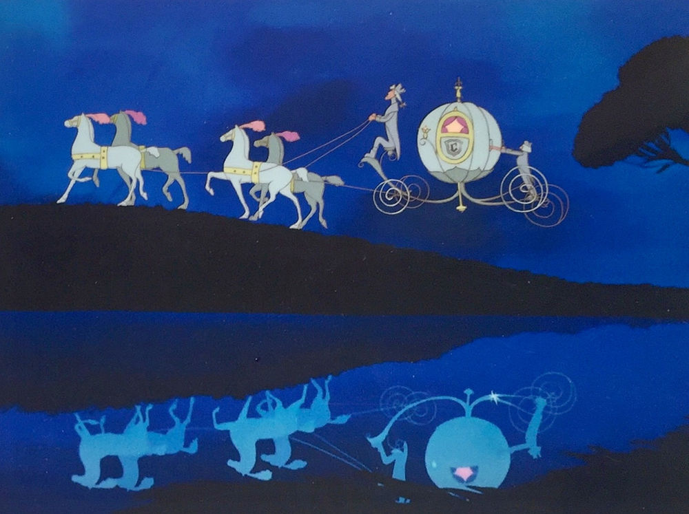 Original Walt Disney Production Animation Cel of Cinderella's Coach ...