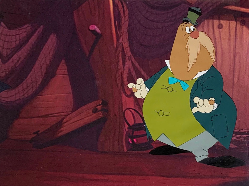 Original Walt Disney Production Animation Cel of The Walrus from Alice ...