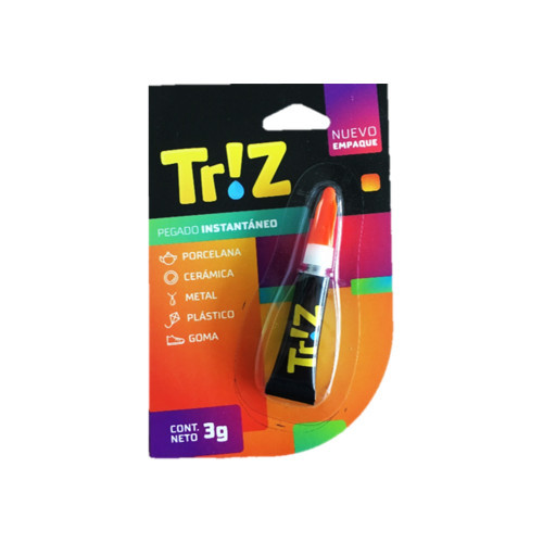 Pegamento instantáneo triz 3 gr | FERRETERÍA Y PERNOS