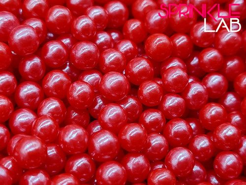 Red 4mm Sugar Beads - 1Kg | Sprinkle Lab
