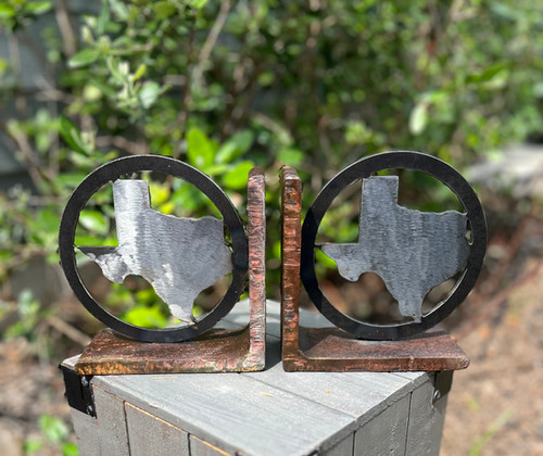 Metal: TEXAS Bookends | Martin Studios