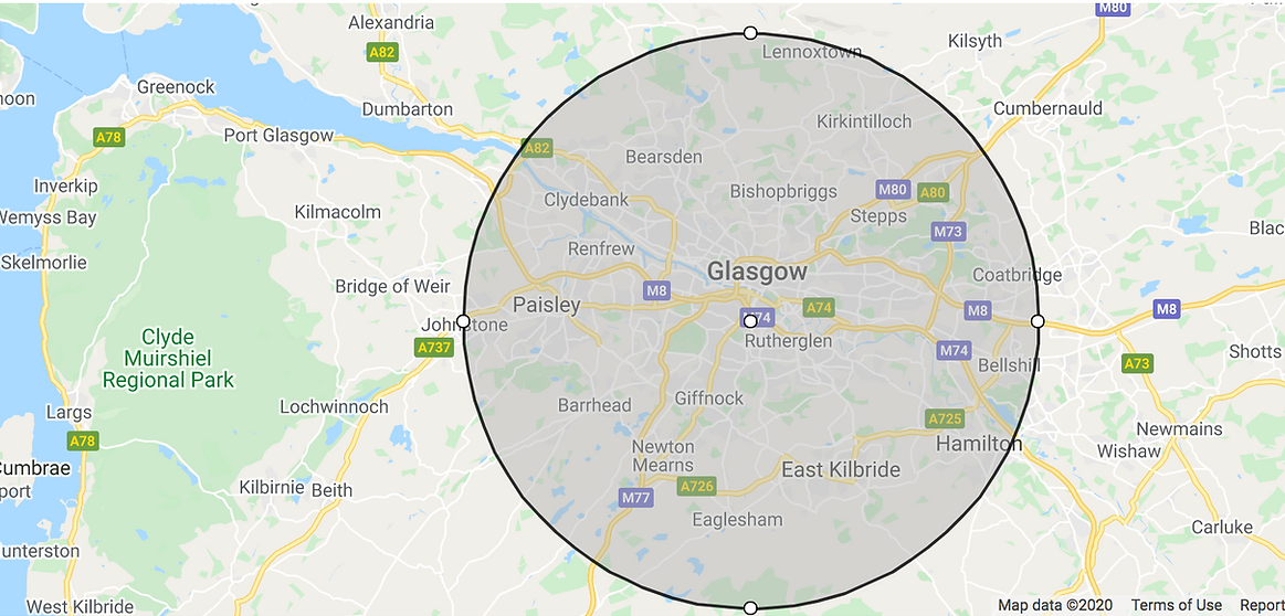 Postcode cover | DG Appliance Repairs| Glasgow | Call outs