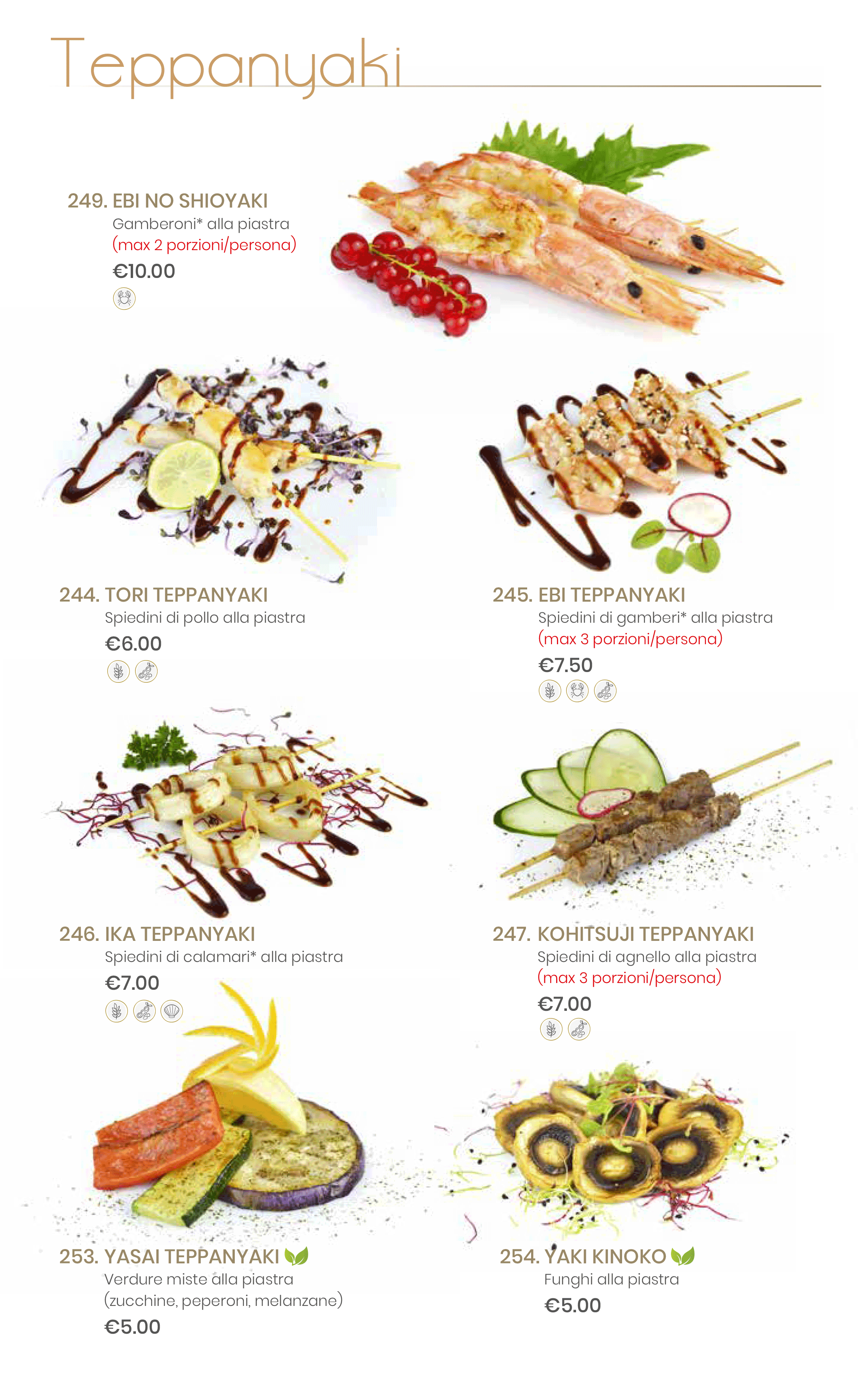 Menu Pranzo Bonifacio | INARI