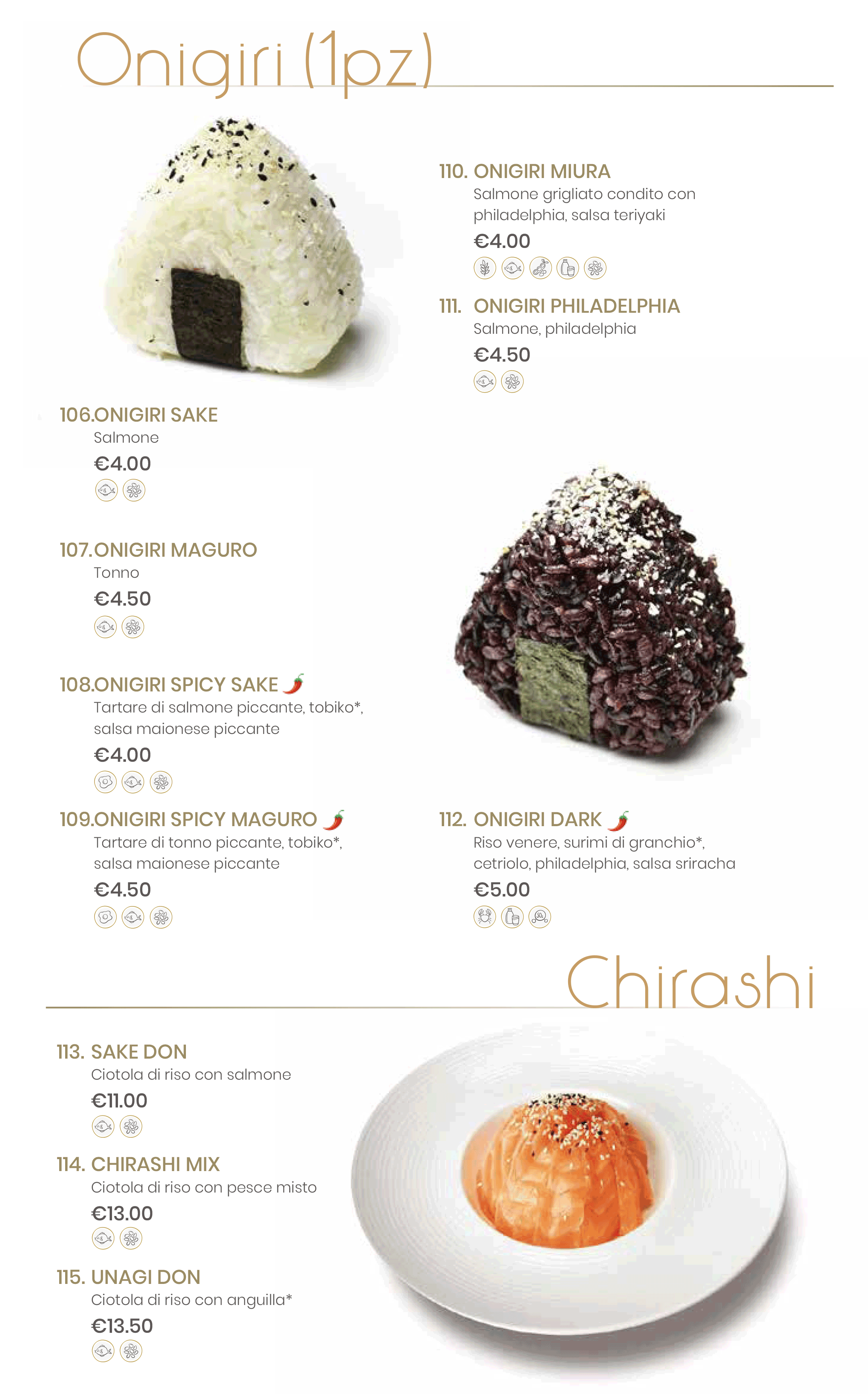 Menu Pranzo Bonifacio | INARI