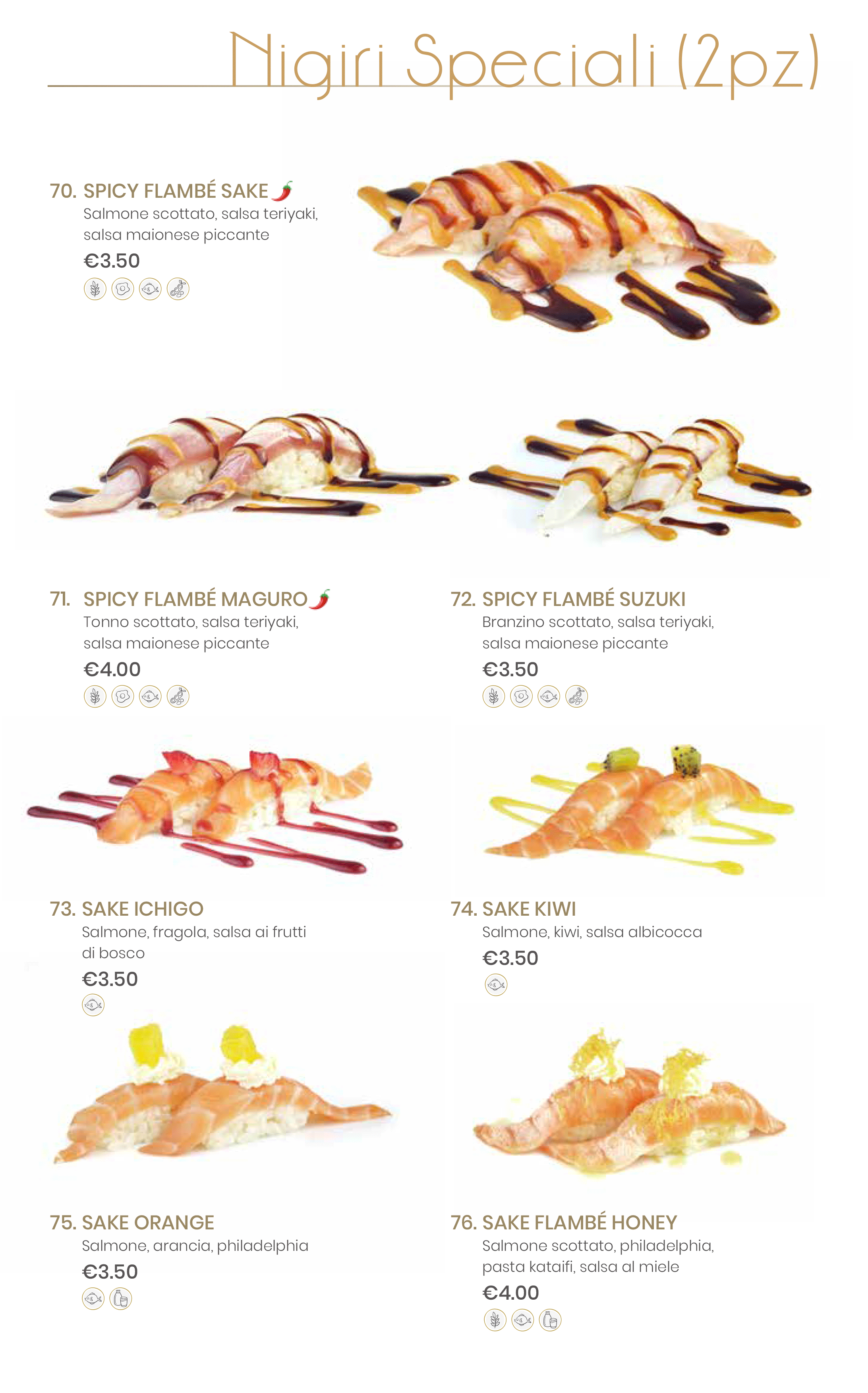 Menu Cena Bonifacio | INARI