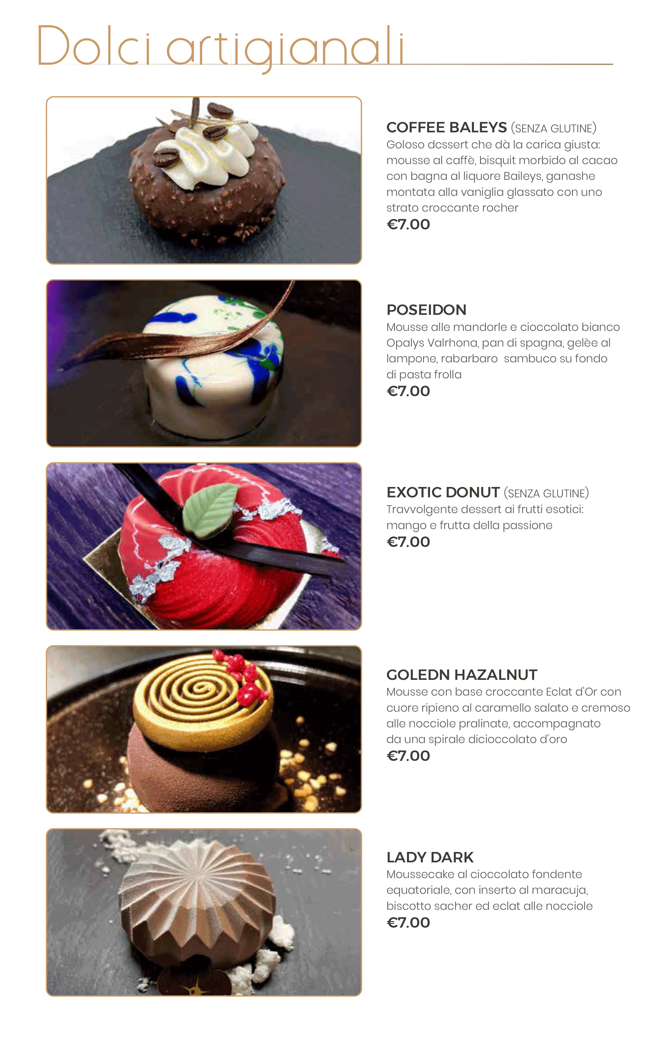 Menu Pranzo Bonifacio | INARI