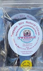 100% USDA All Beef Liver Crunchy Tweedle Stix 2oz Small | Tweedle Pet