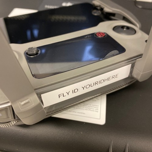 CAA Flyer ID Label - White | Drone Labels UK