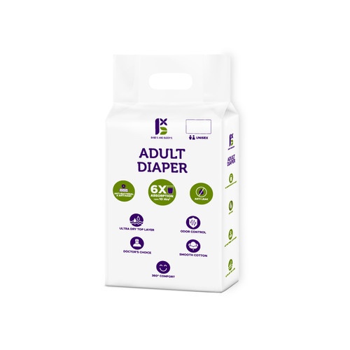 Adult Diaper Tape Style | Unisex, Anti Bacterial & Anti Rash Diaper ...