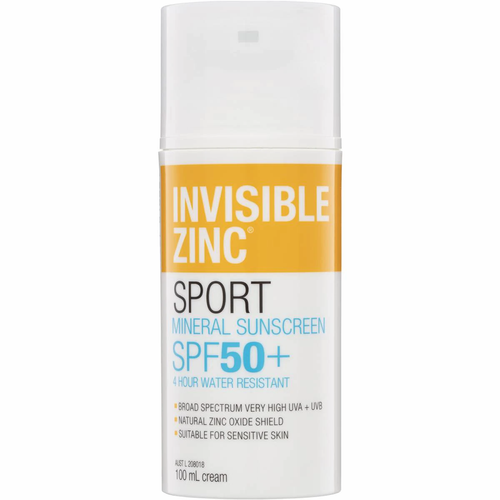 Invisible Zinc Waterproof Sunscreen Spf50 100ml | Zula Getz