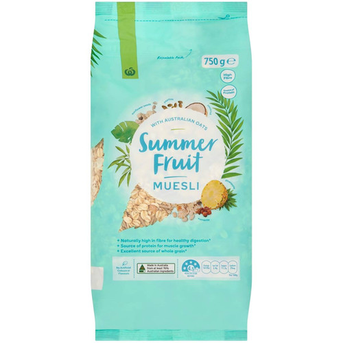 Woolworths Summer Fruit Muesli 750g | Zula Getz