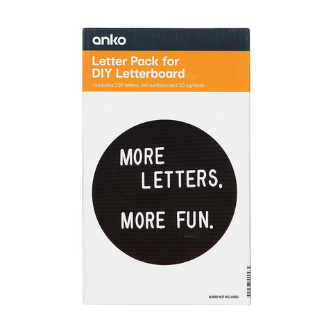 Letter Pack for DIY Letterboard | Zula Getz