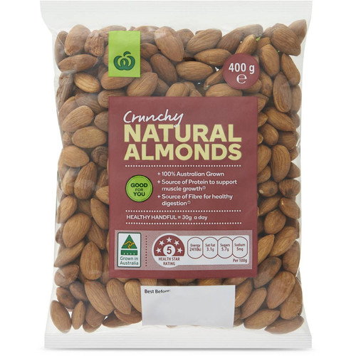 Woolworths Crunchy Natural Almonds 400g | Zula Getz