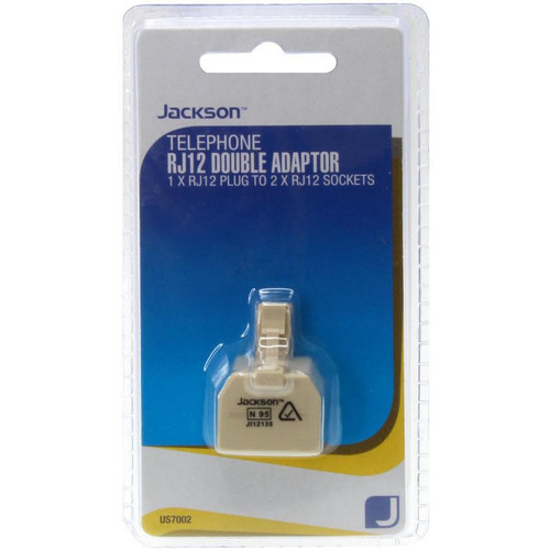 Jackson Telephone Modular Double Adaptor (Beige) | Zula Getz