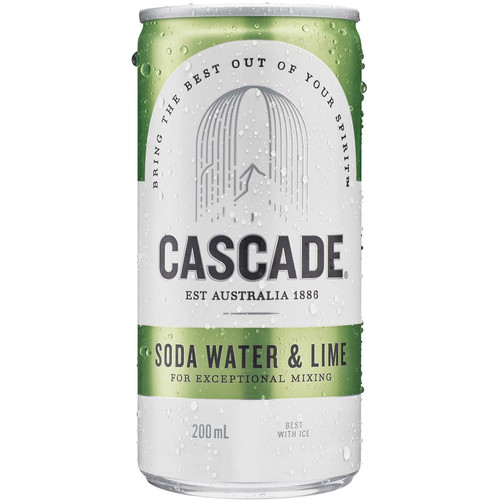Cascade Lime & Soda Cans 4x200ml | Zula Getz