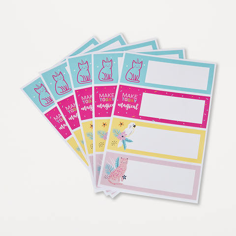 School Book Label - Girls | Zula Getz