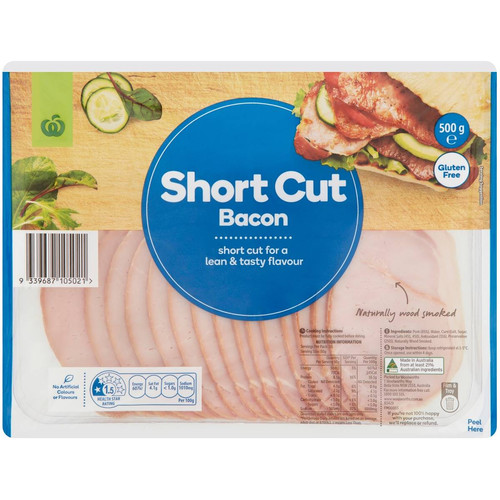 Woolworths Shortcut Bacon 500g | Zula Getz