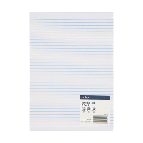 A4 Writing Pads - Set of 3 | Zula Getz
