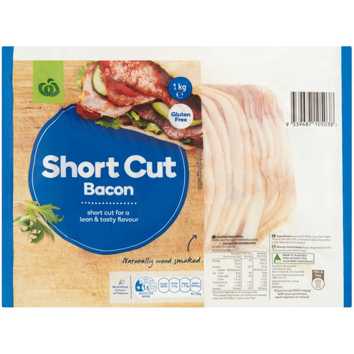 Woolworths Shortcut Bacon 1kg | Zula Getz