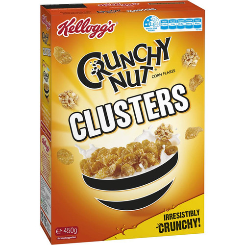 Kellogg's Crunchy Nut Clusters Breakfast Cereal 450g | Zula Getz