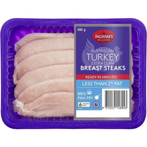 Ingham's Turkey Breast Steaks 400g | Zula Getz