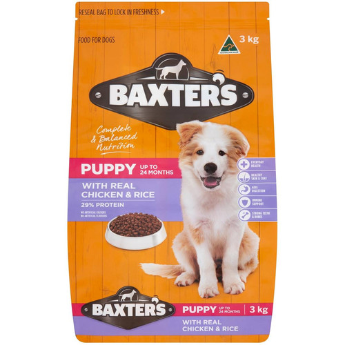 Baxter's Dog Food Puppy Chicken & Rice 3kg | Zula Getz