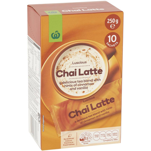 Woolworths Chai Latte Sachets 10 pack | Zula Getz