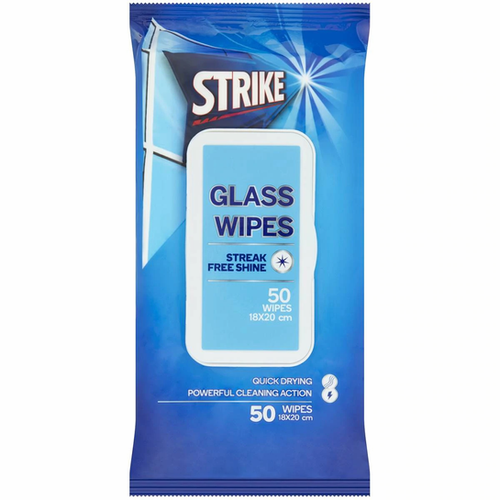 Strike Glass Wipes 50 pack | Zula Getz