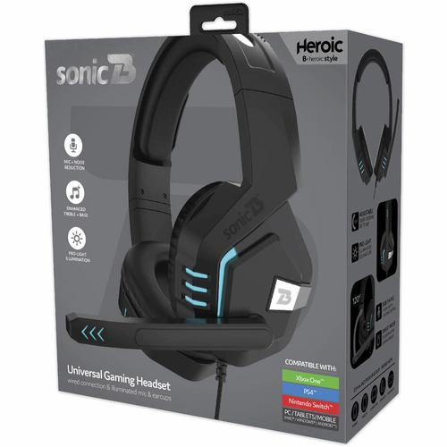 Sonic B Heroic Wired Gaming Headset each | Zula Getz