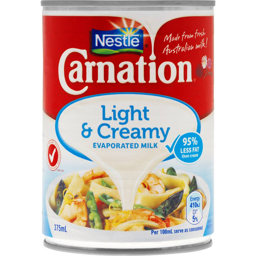 Nestle Carnation Evaporated Milk Light & Creamy 375ml | Zula Getz
