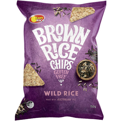 Sunrice Brown Rice Chips Wild Rice 150g | Zula Getz