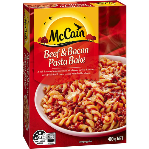 Mccain Beef & Bacon Pasta Bake 400g | Zula Getz