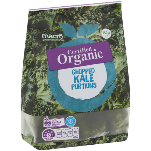 Macro Organic Chopped Kale Portions 450g | Zula Getz
