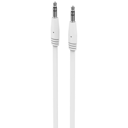 Comsol 3.5mm Male-Male Flat Audio Cable 1m White | Zula Getz