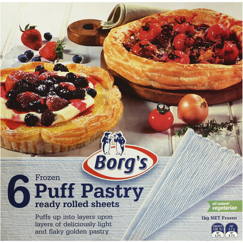 Borg's Pastry Puff 6 Sheets 1kg | Zula Getz