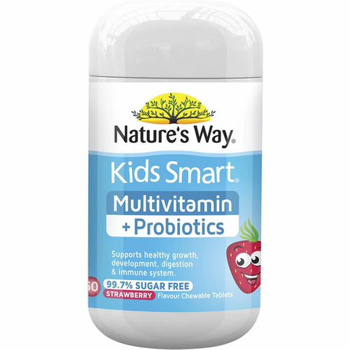 Nature's Way Kids Multi Plus Probiotics Chewable Tablets 50 pack | Zula ...