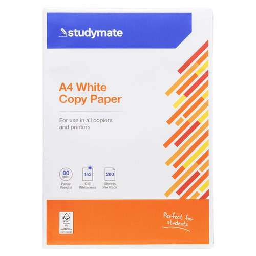 Studymate A4 Paper 80gsm 200 Sheet Pack | Zula Getz