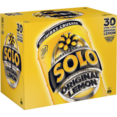 Solo Lemon Cans 30x375ml pack | Zula Getz