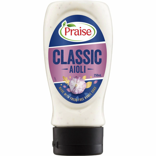 Praise Aioli Mayonnaise Deli Style Classic 250ml | Zula Getz