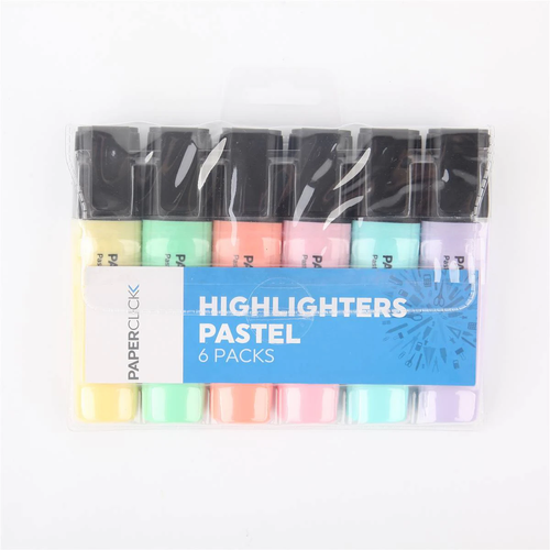 Paperclick Pastel Highlighter 6 pack | Zula Getz